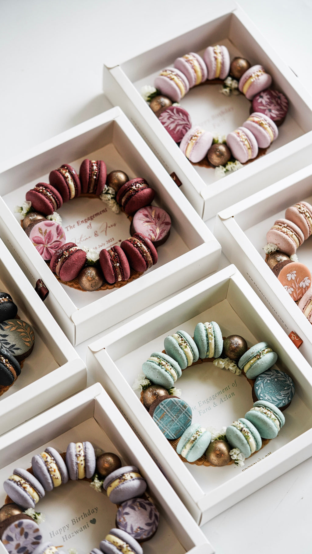 Mini Macarons Wreath – Brown & Sugar Concept